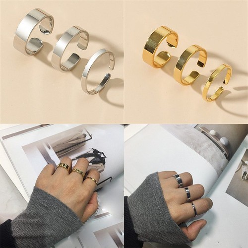 Thumb/Toe/Finger/Knuckle Ring Thin Silver Gold Men/Women Band Ring ...