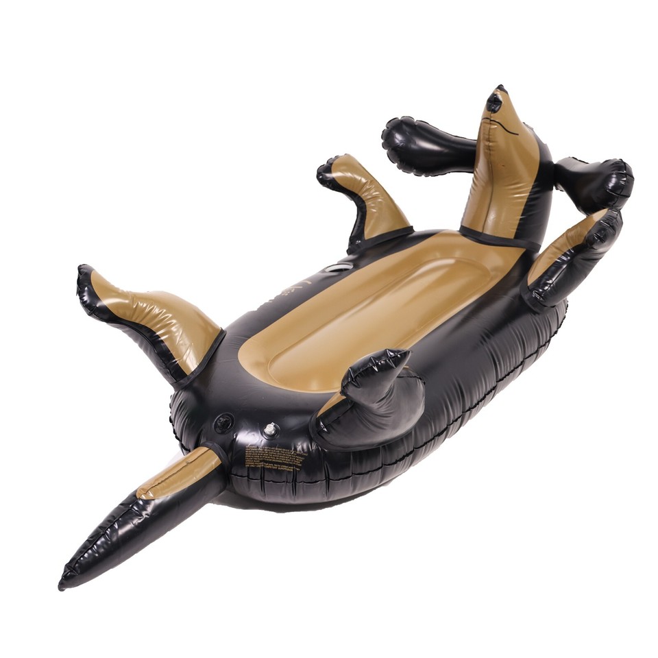 Water Swimming Toys Adult/Teens Inflatable Ride-on Dachshund Dog Pool ...