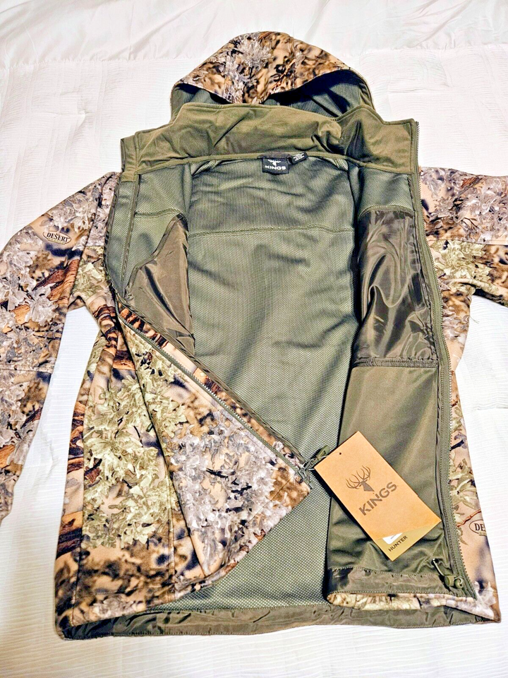 Kings' Camo Wind-Defender Pro Fleece Jacket Desert Shadow XL Hunting ...