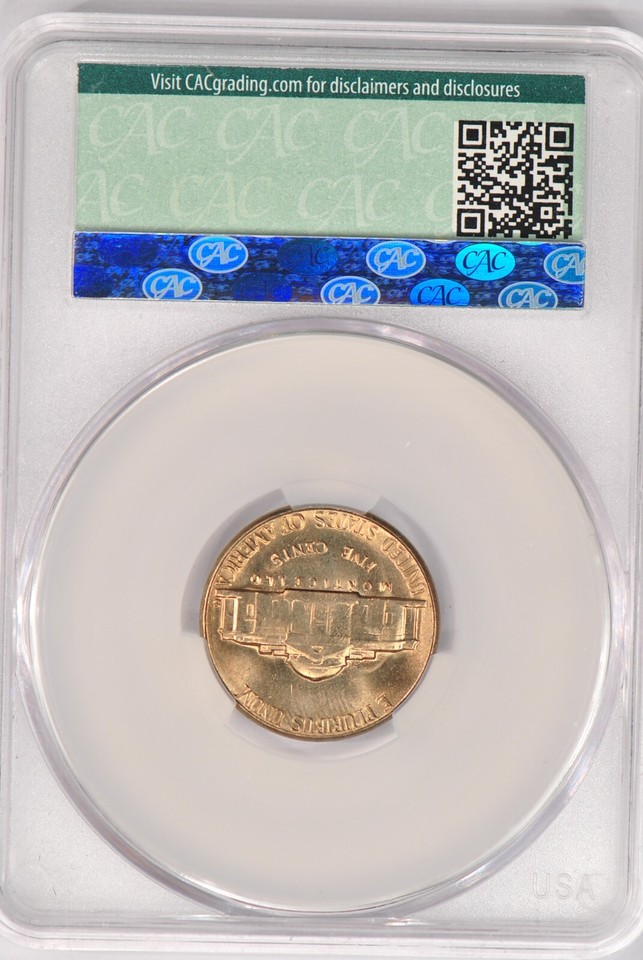 1954 S Jefferson Nickel DDR FS-801 CAC MS65 CACG Gem Coin 5C | eBay