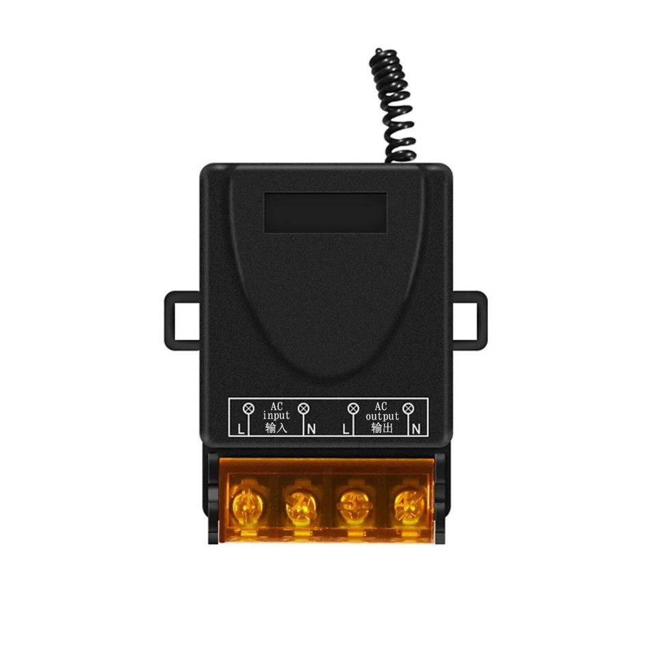 AC Wireless Remote 110V-240V 30A RF Relay Control Remote Switch 433Mhz ...