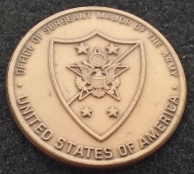 VINTAGE SMA Hall Sergeant Major of the Army AUTHENTIC Senior NCO ...