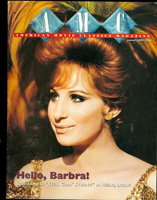 Barbra Streisand cover AMC magazine January 1999 Hello Dolly Lauren ...