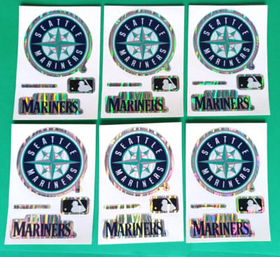 LOT OF 6 VINTAGE LICENSED 1994 SEATTLE MARINERS BASEBALL PRIZMATIC ...
