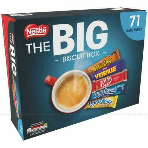 Nestle The Big Biscuit Box 71 Bars Variety Mix Assorted Chocolate ...