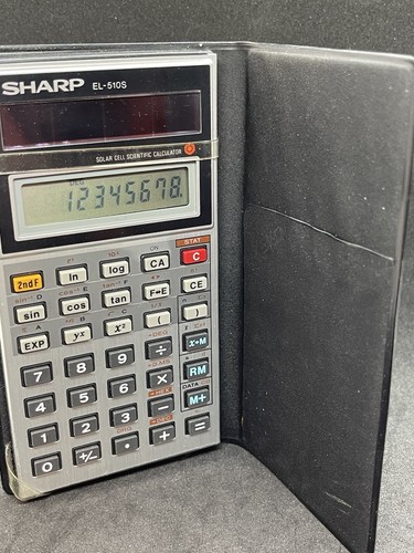 Vintage Sharp Scientific Calculator EL 510 S Works Great With Case ...