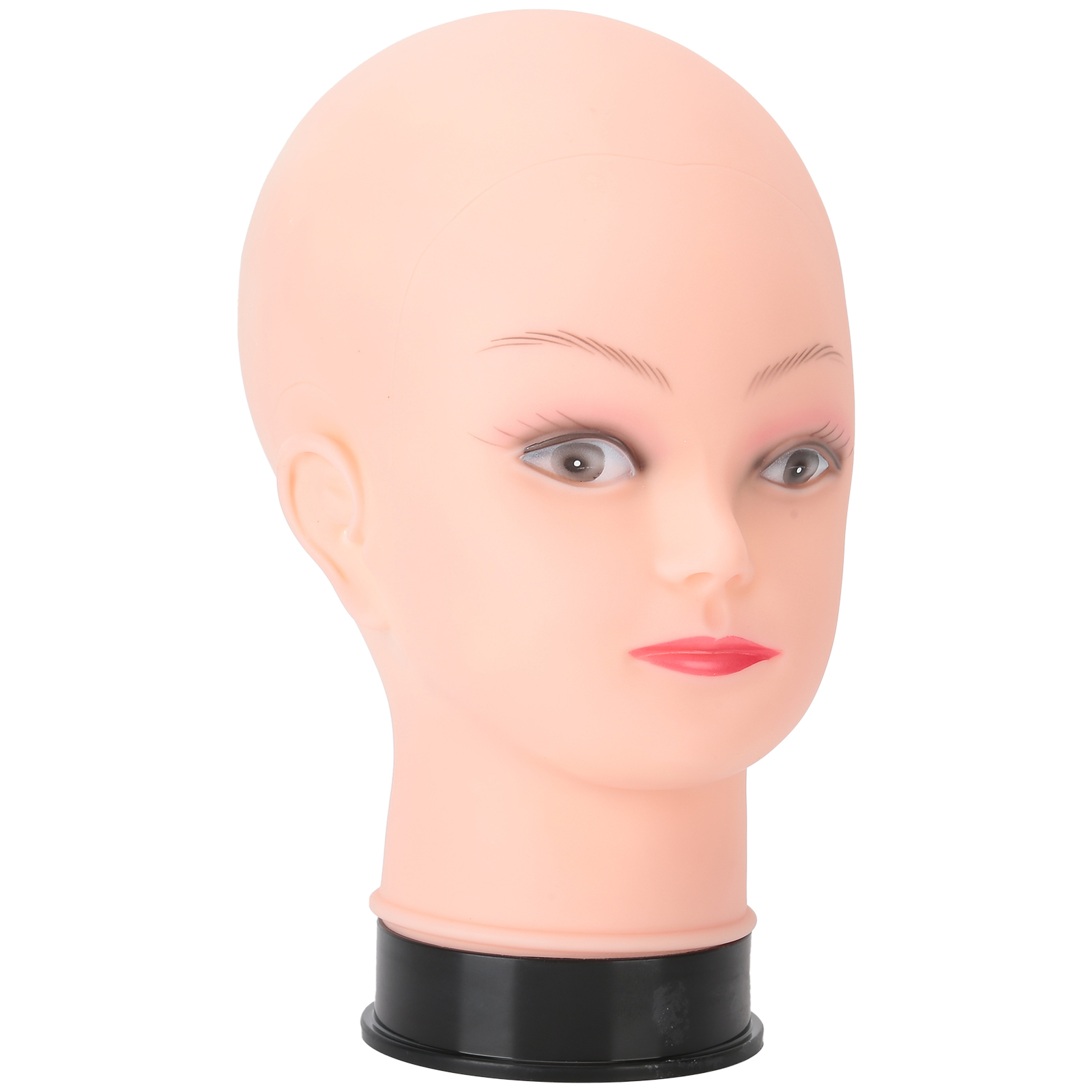 Mannequin Head Model Bald Manikin Doll Head Training Soft Wig Glasses ...