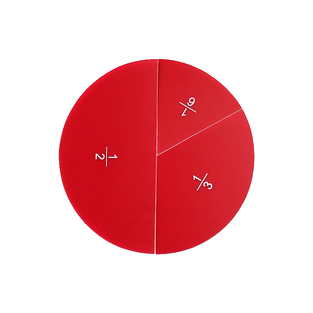 Cut-Out Labeled Fraction Circles 1 to 1/10 - MONTESSORI MATH MATERIALS ...