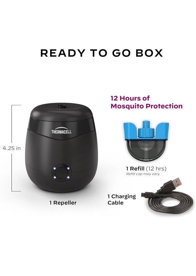 Thermacell Mosquito Repellent E55 Graphite Rechargeable W/12 hour ...