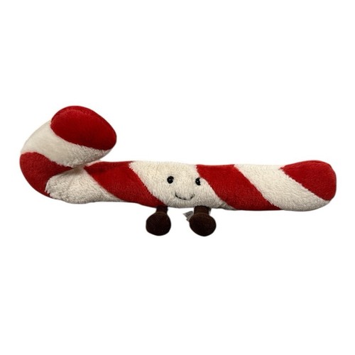 Jellycat Candy Cane Plush Stripe Red White Soft Toy Christmas Cute | eBay