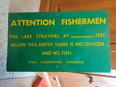 Very Rare Vintage Iowa Conservation Commission "Attention Fisherman" | eBay