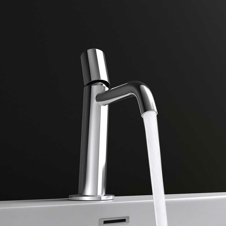 Bathroom Basin Mixer Tap Counter Top Singer Holder Chrome Brass ...