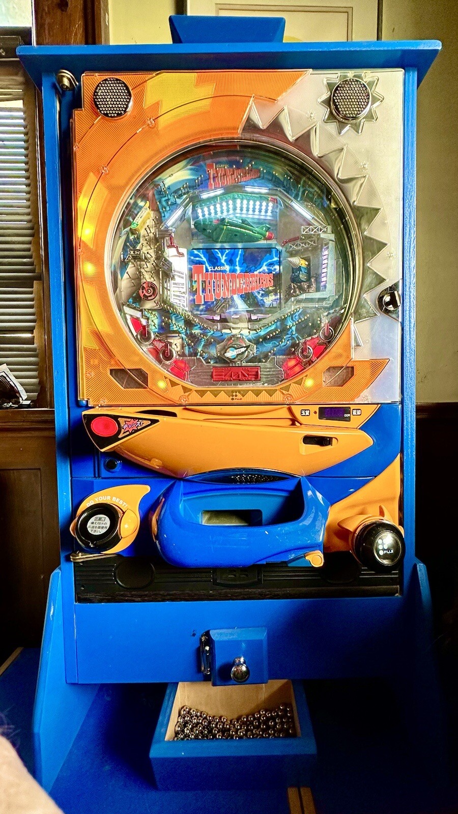 THUNDERBIRDS Classic Pachinko Machine FUJI Slot Arcade PINBALL w/Balls ...