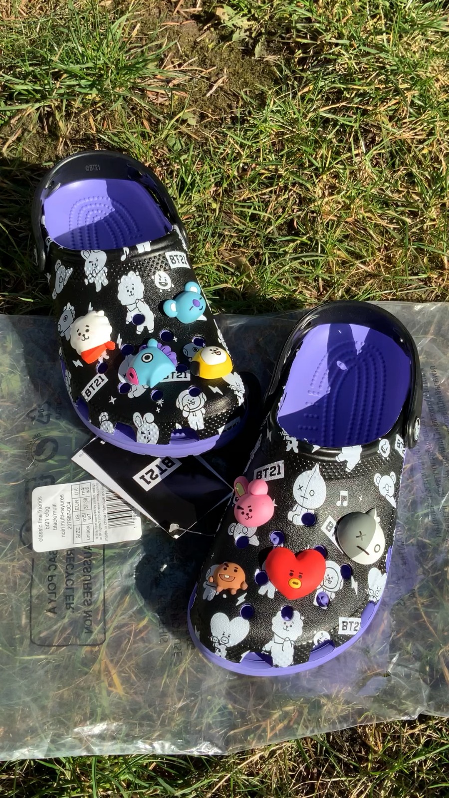 Crocs Line Friends BT21 BTS Classic Clog Limited Collaboration W7 US ...