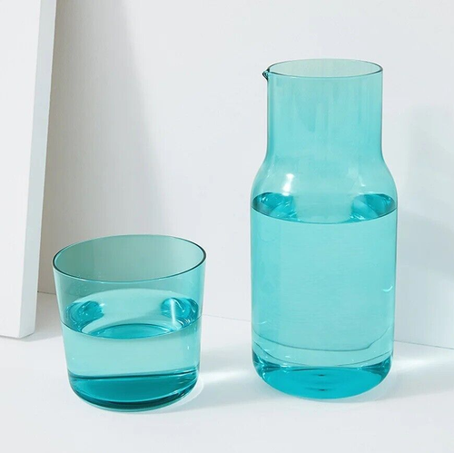 Jonathan Adler BIBA Bedside Carafe Set Blue Glass (NEW IN BOX) | eBay