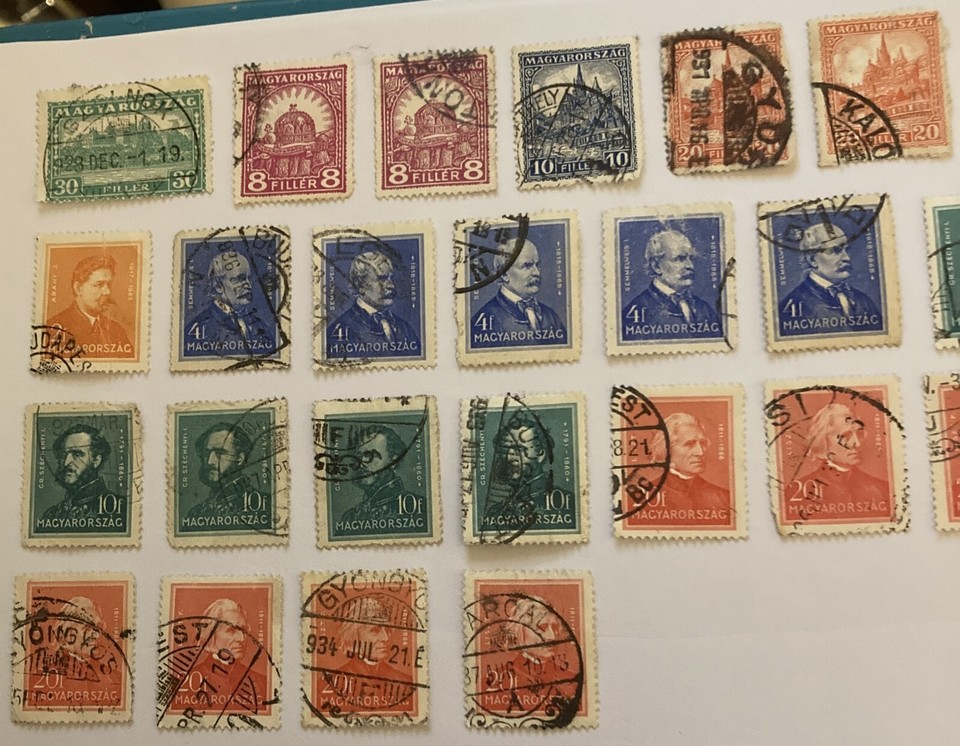 Small selection of Hungary stamps 1920 - 1932 - used multiples | eBay
