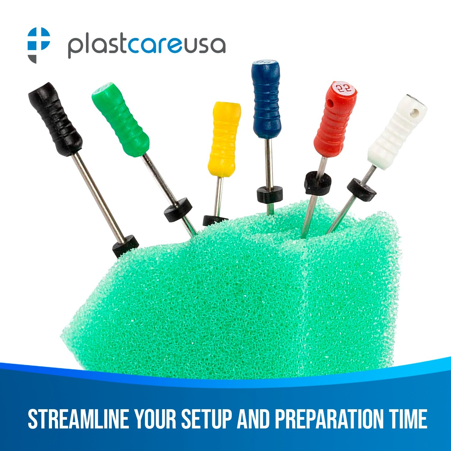 50 Endo Sponge Foam Green Dental Triangle Cushions Refills Inserts ...