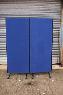Room screen/divider/partition in royal blue. | eBay UK