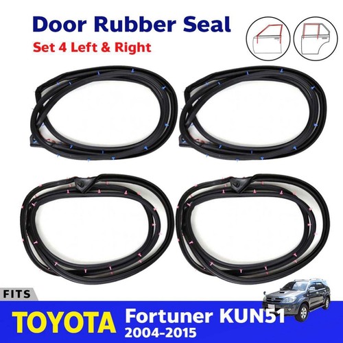 For Toyota Fortuner KUN51 TGN51 SUV 2004-15 Door Rubber Weatherstrip ...
