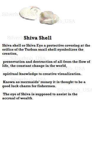 Shiva Shell Gemstone 925Sterling Silver Father's Day Ring Jewelry ...