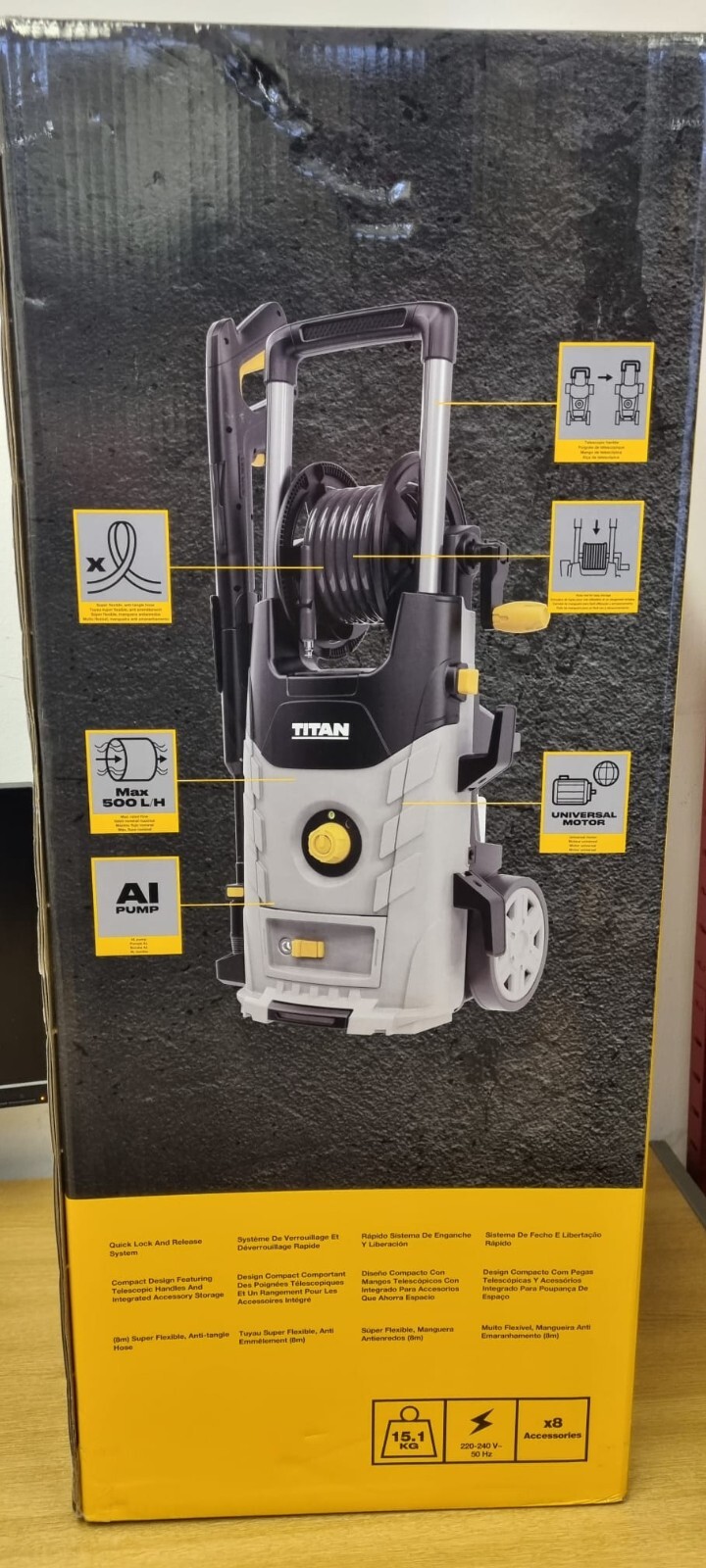 Titan TTB2200PRW 2200W 150bar Electric Pressure Washer for sale online ...