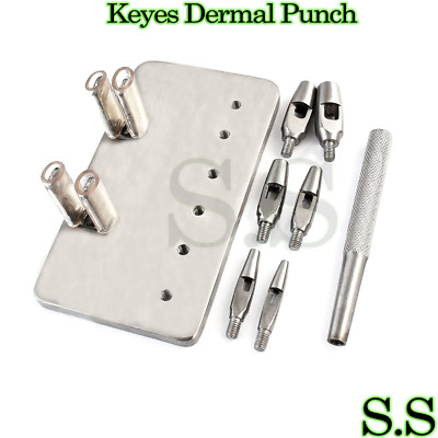 KEYES Dermal Punch 4" Set Dermatology Surgical Instruments | eBay