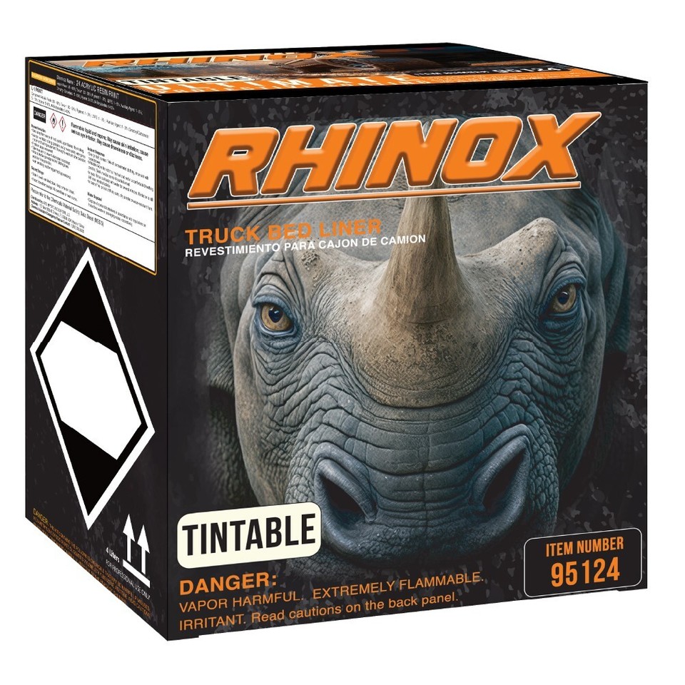 Rhinox Tintable (No Color) 1 Gallon Spray-On Truck Bed Liner Kit with ...