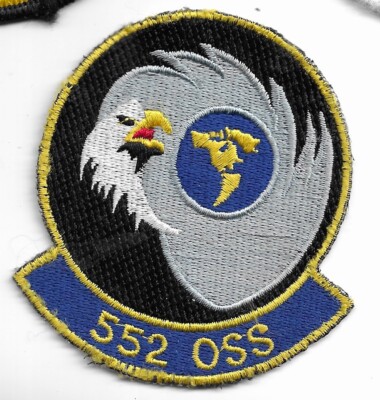 USAF PATCH 552 OPERATIONS SUPPORT SQUADRON US AIR FORCE SQUADRON PATCH ...