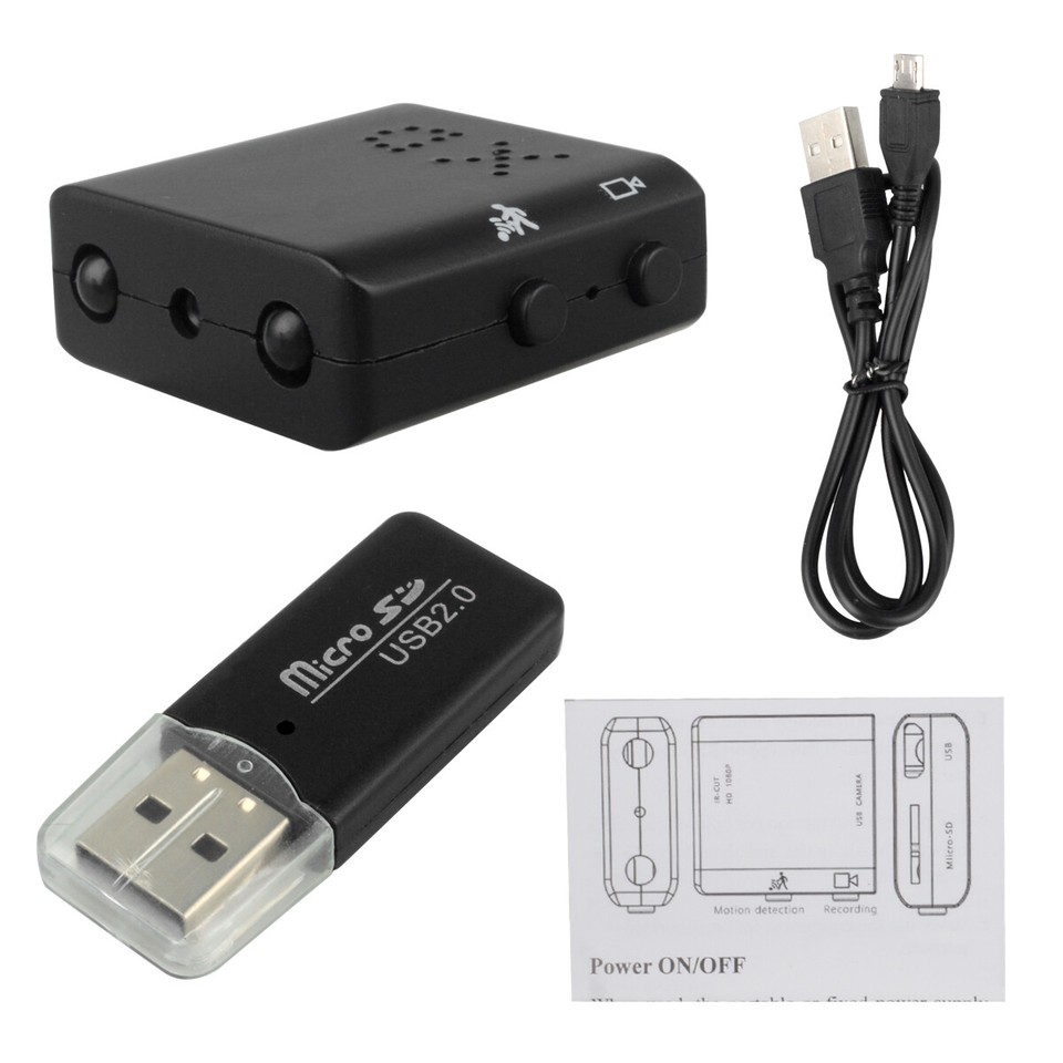 Super Mini 1080P Camera Security Motion Detection HD Night Vision Nanny ...