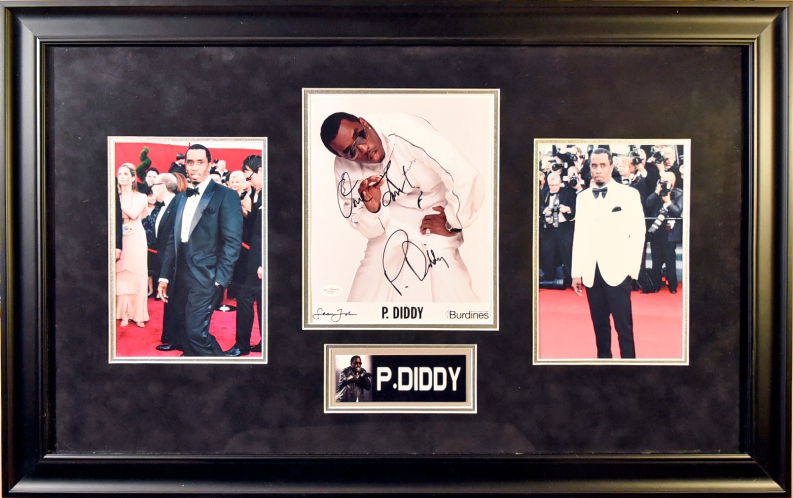 P. DIDDY Signed /Framed 3 Photo Collage w/JSA | eBay