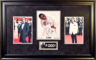 P. DIDDY Signed /Framed 3 Photo Collage w/JSA | eBay