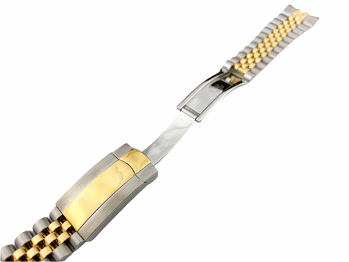 20 21mm Two Tone Stainless Steel Jubilee Strap Bracelet fit ROLEX watch ...