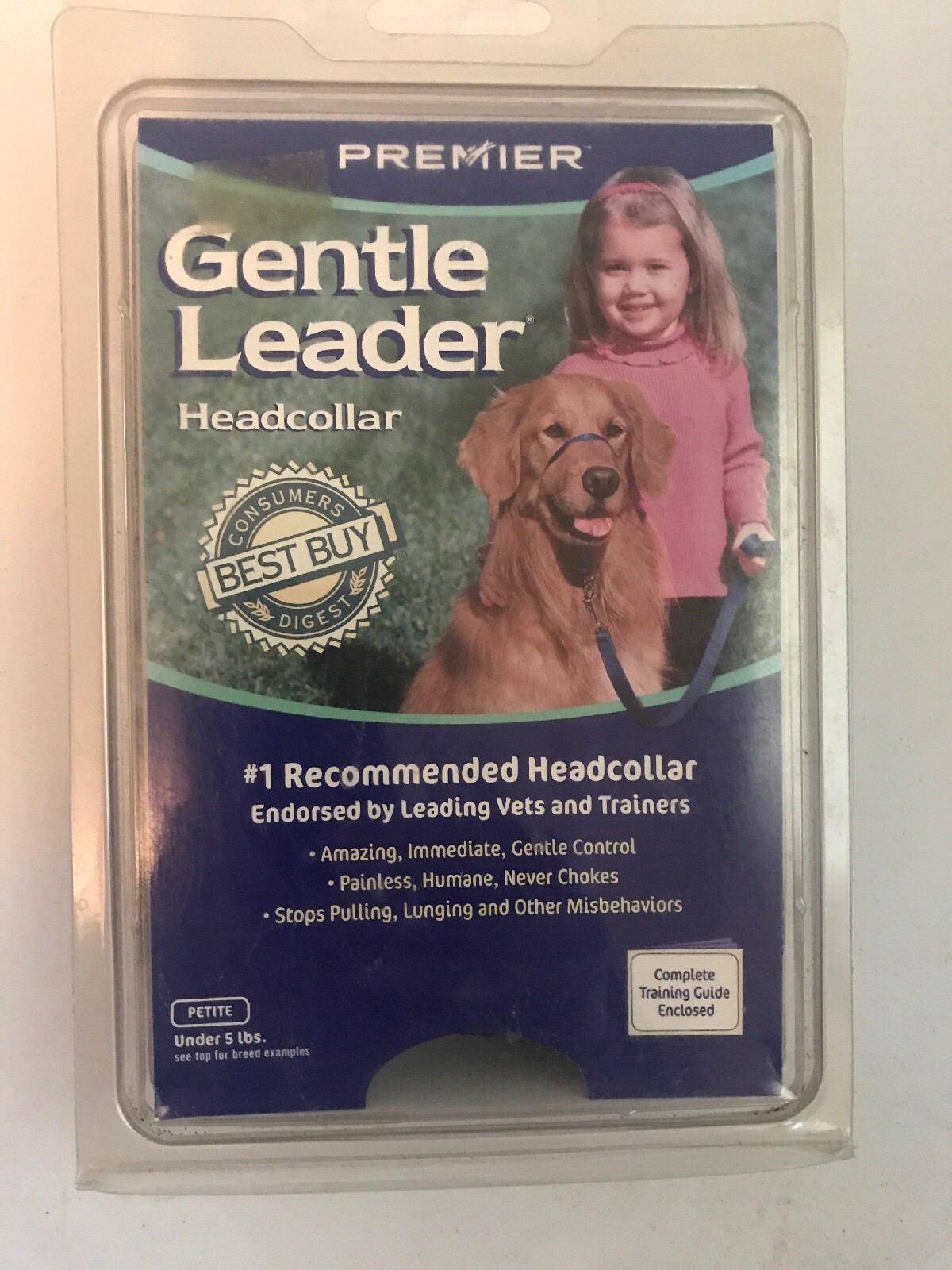 Premier Quick Release Gentle Leader Headcollar & Training Guide Petite ...