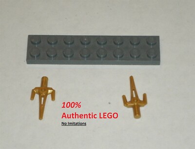 LEGO NEW Pearl Gold Minifigure Sai (Dagger) (2x) 4646866 Brick 98139 | eBay