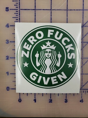 Straight Outta F**ks Zero Sticker Decal Car Truck Vinyl Window Bumper ...