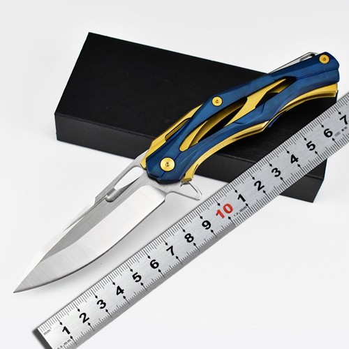 CKF Folding knife Field defense folding knife blade sharp all steel ...