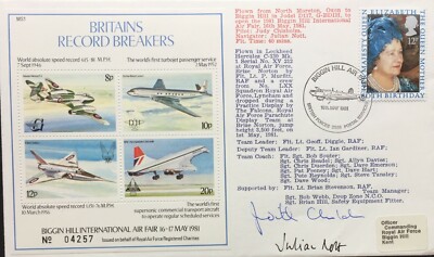Biggin Hill British Record Breakers FDC Signed By Judith Chisholm ...