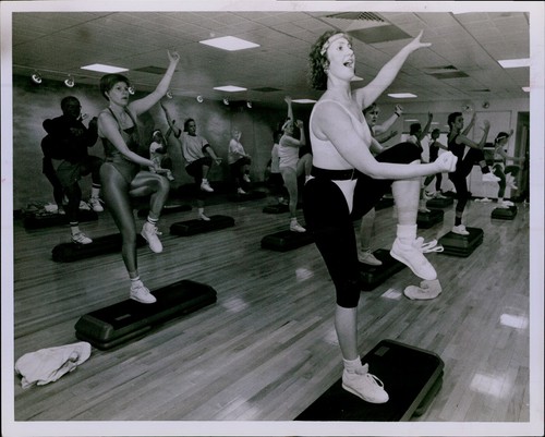 LG789 1990 Original Photo STEP REBOK PATTY DALEY Boston Athletic Club ...