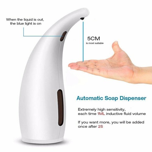 Automatic Soap Dispenser Touchless Handsfree IR Sensor Liquid Hand Wash ...