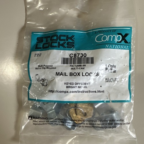 National C8730 Mailbox Lock Multi Cam Universal Indoor Use Locksmith ...