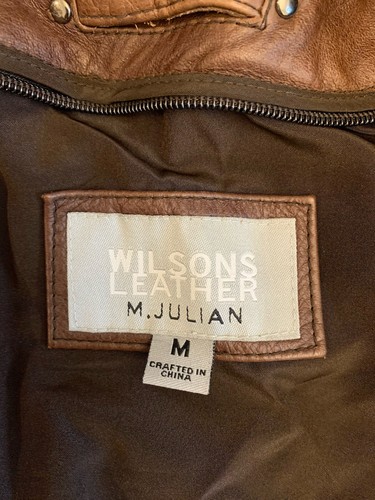 Wilsons Leather M. Julian Brown Jacket Thinsulate Zip Liner Men’s Sz Medium | eBay