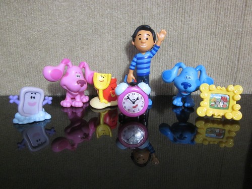 Blue Clues Toy Figures Viacom 2019 Lot of 7 Josh Bucket Blue Magenta ...