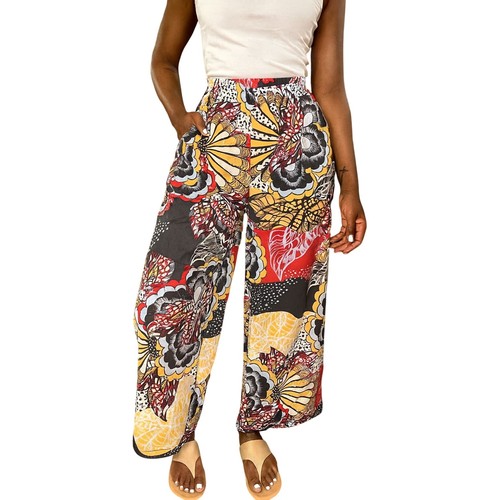 Free People Movement Game Day Pants High Rise Wide Leg Wildflower Retro ...