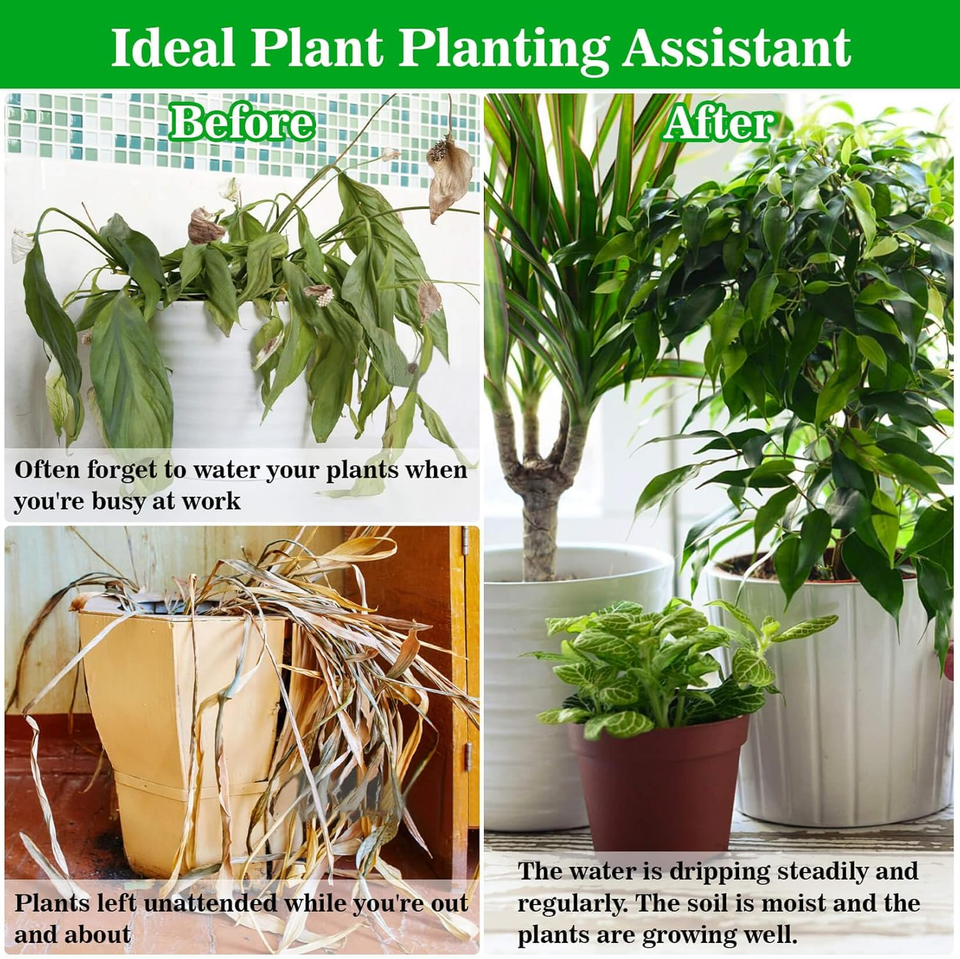 Self Watering Rope - 50 Feet × 1/4 Inch Self Watering Rope for Plants ...