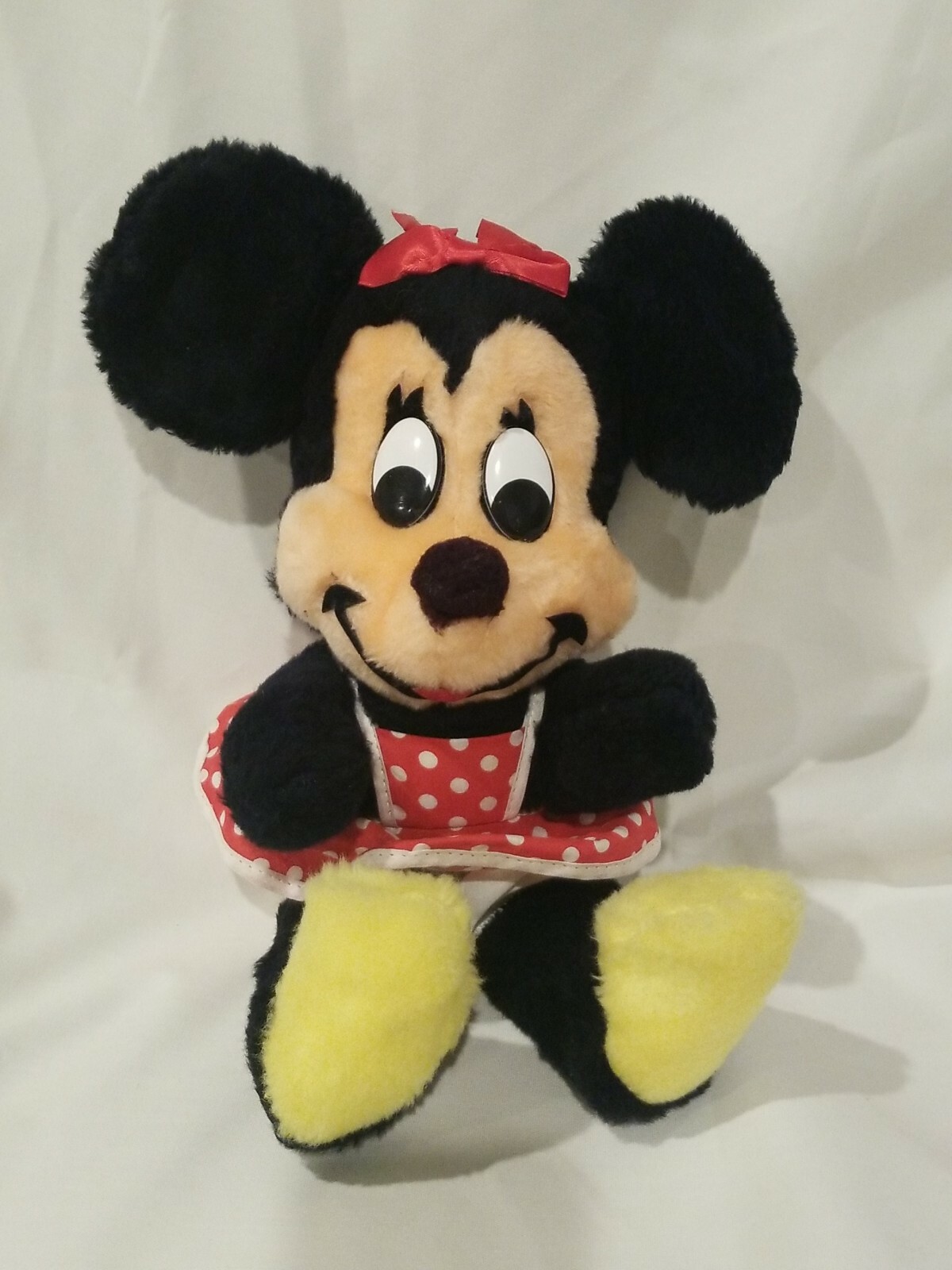 Vintage 60s Minnie Mouse Walt Disney Characters Plush stuffed 15" doll ...