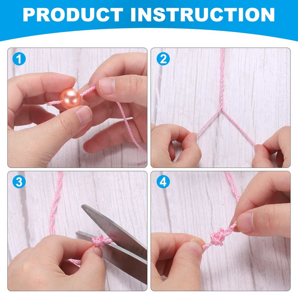 Nylon String Cord 2mm x 55 Yards Thread Twine String Beading Cord,Dark ...