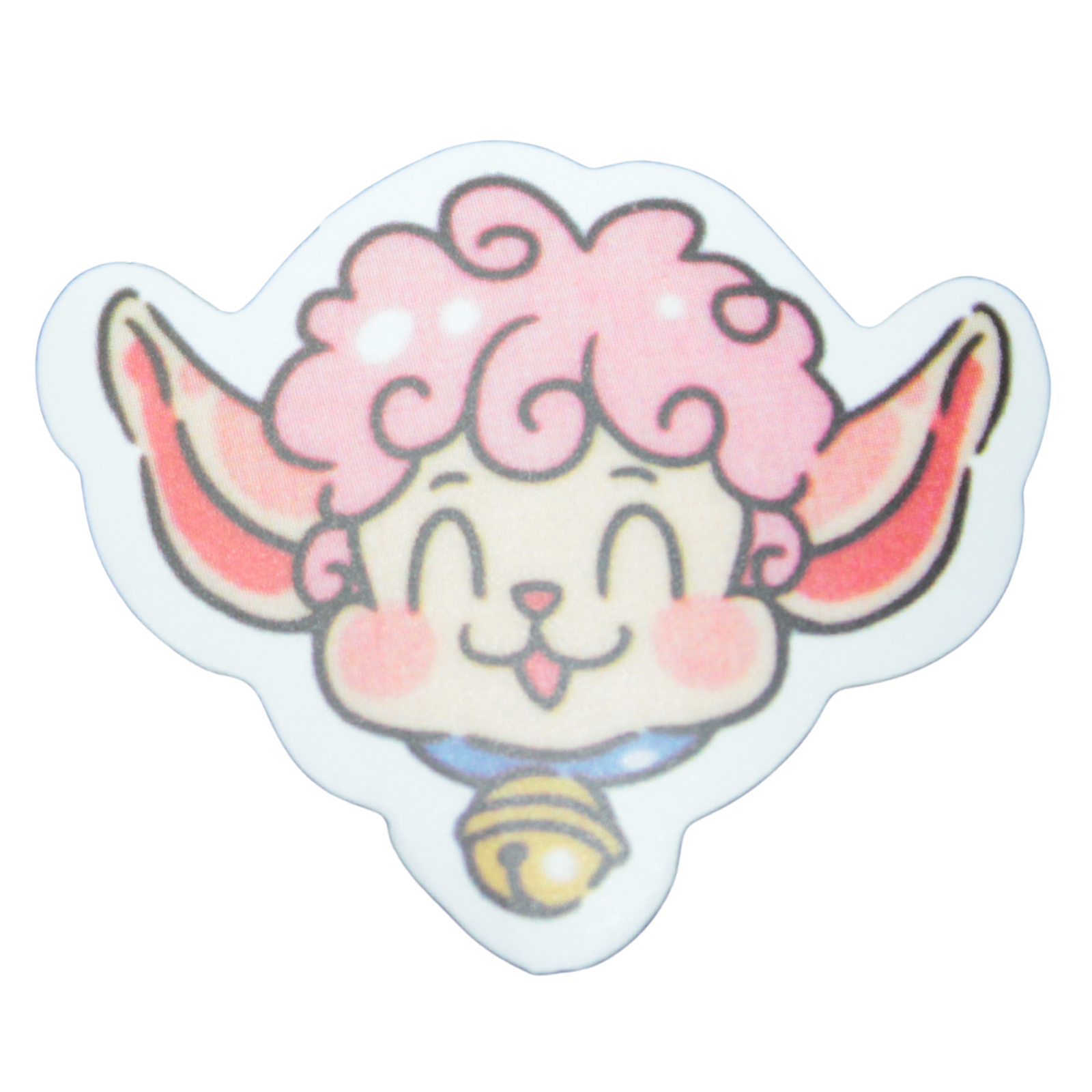 Anime Lamb Sheep Smiling Face Happy Bell Cute Chibi Kawaii Sticker | eBay