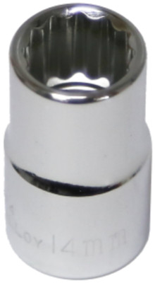 14mm x 1/2" Drive Standard Socket (12 Point) T&E Tools 54314 | eBay ...