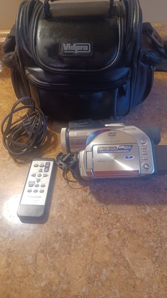 WORKING Panasonic mini disc video Camera Camcorder VDR-M70 Tested With ...