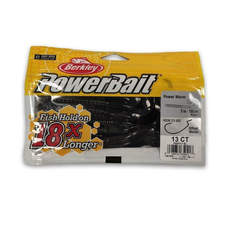 BERKLEY POWERBAIT POWER WORM SEA FISHING BAIT COD POLLOCK LURE CHOOSE ...